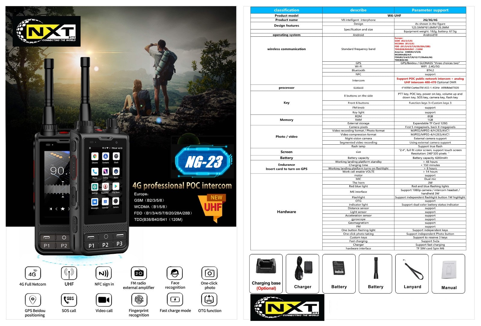 NX23 WALKIE TALKIE CELL PHONE – NXT PTT LLC